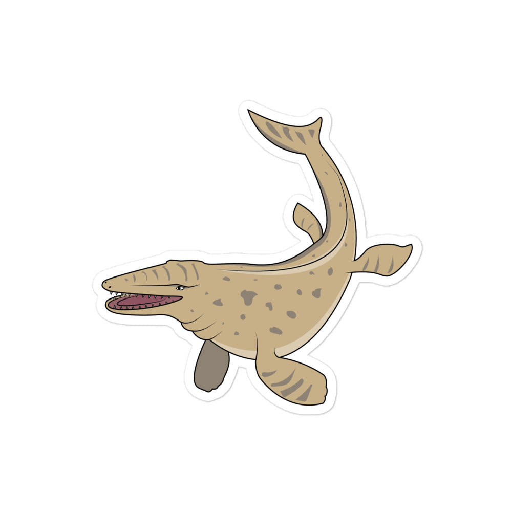 DiNopeASaurus Mosasaur Sticker – Geopetal Fabric